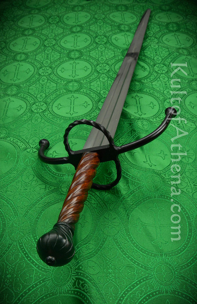 German Longsword with Twisted Wood Grip