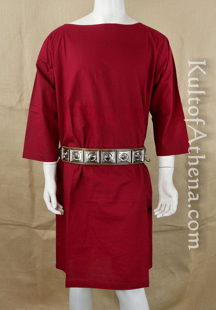 Roman Cotton Tunic - Red