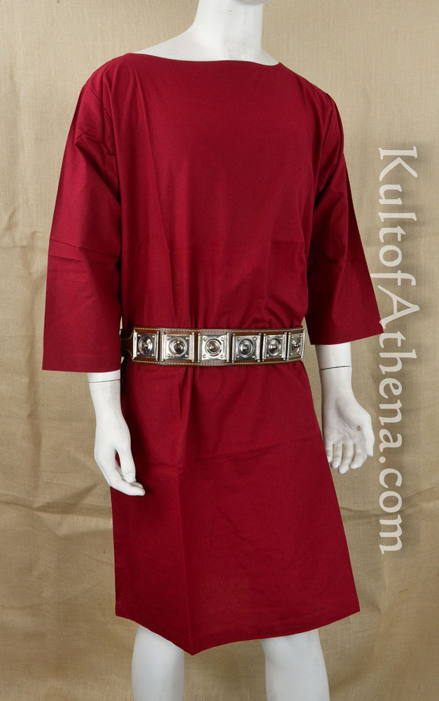 Roman Cotton Tunic - Red