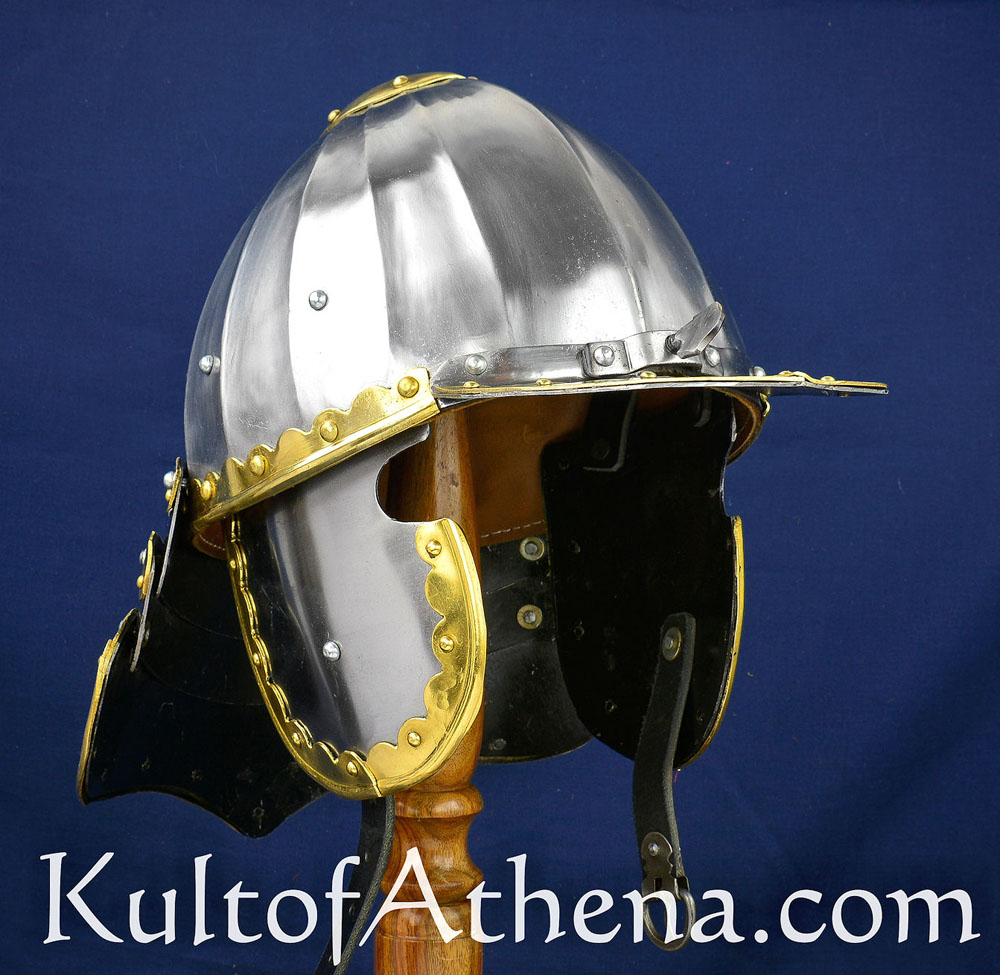 Medieval Hussars Armour Combat Knight Helmet with Shield Viking Armour ...
