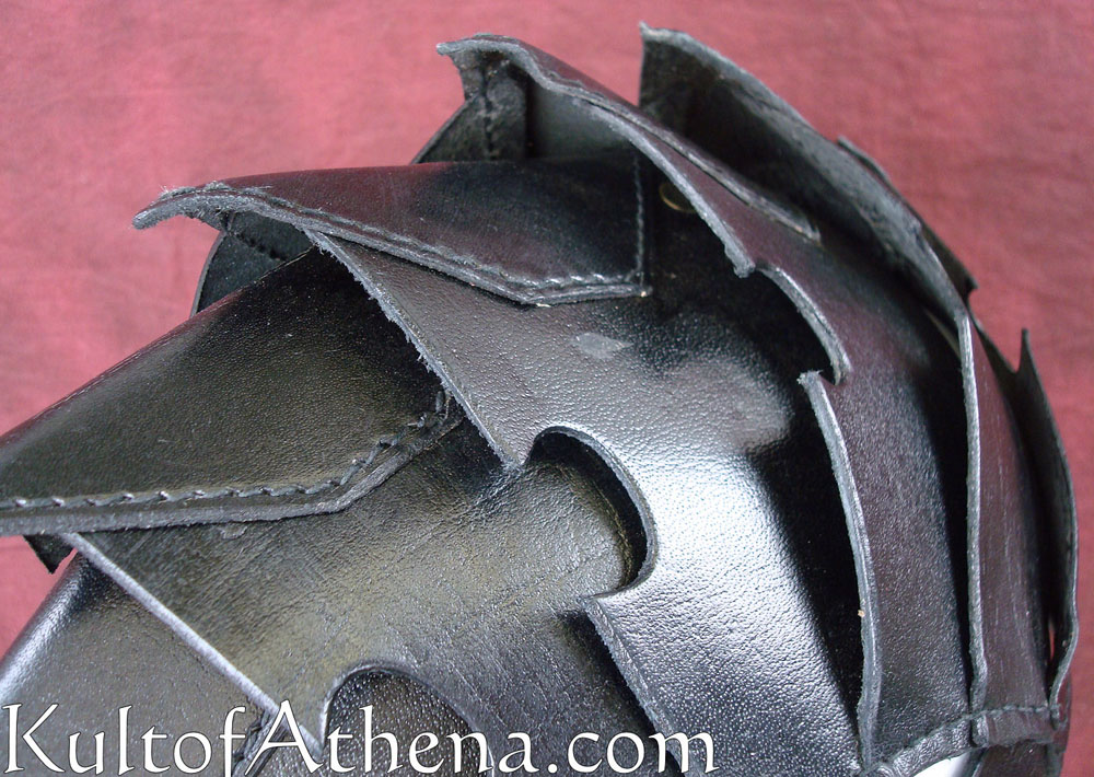 Assassins Leather Helmet - Black