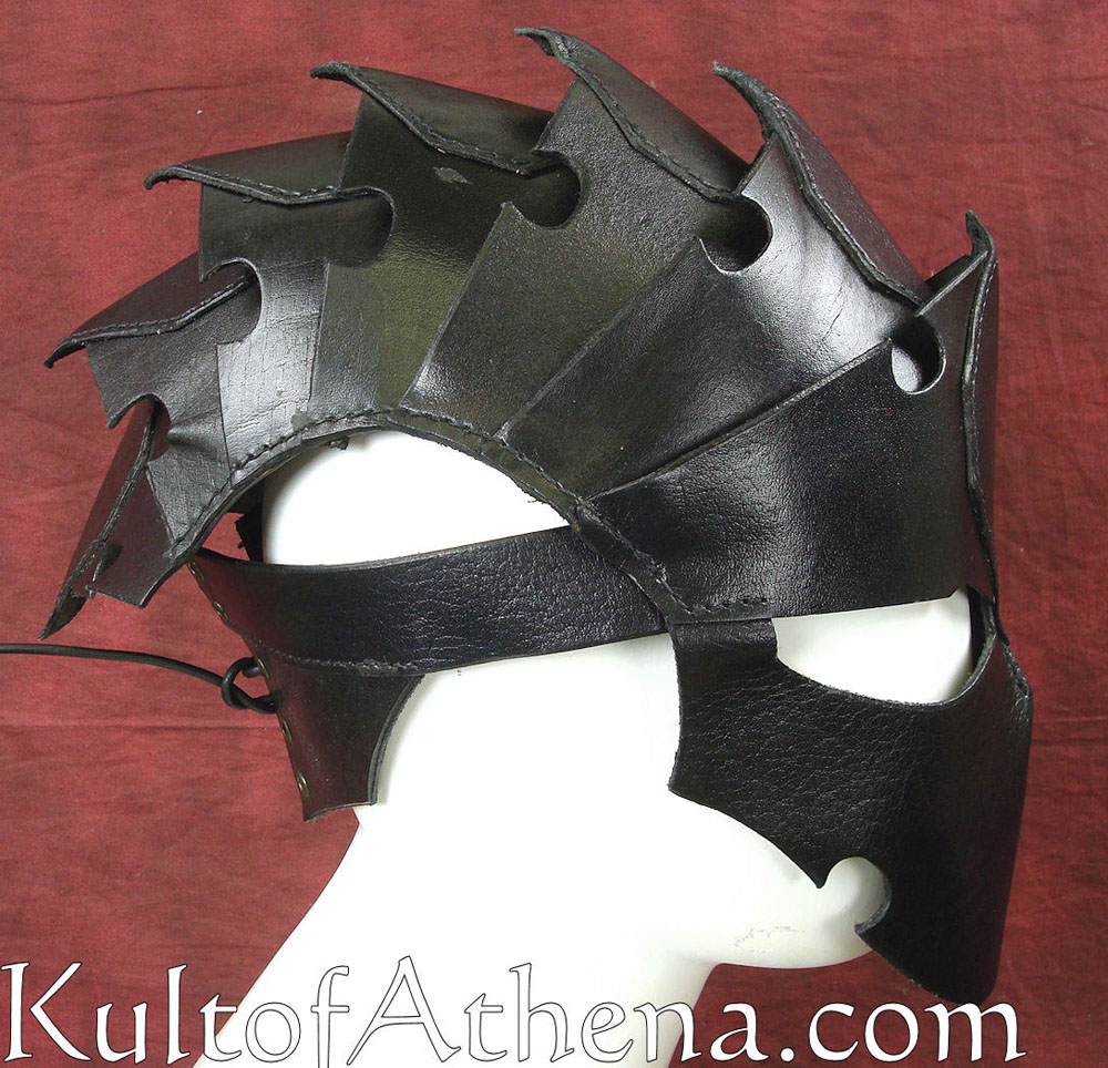 Assassins Leather Helmet - Black