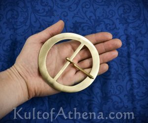 Large Brass Disc Buckle