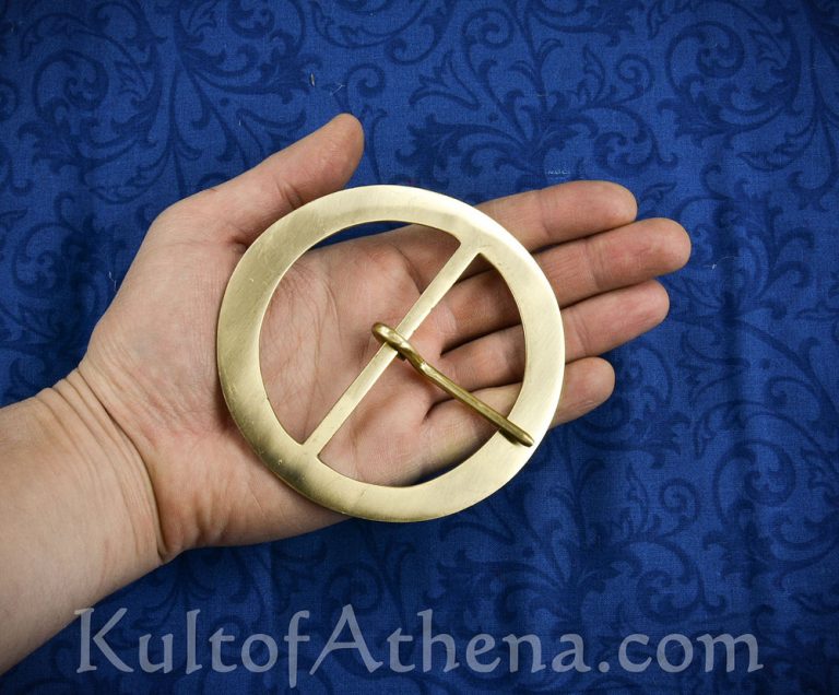 Large Brass Disc Buckle