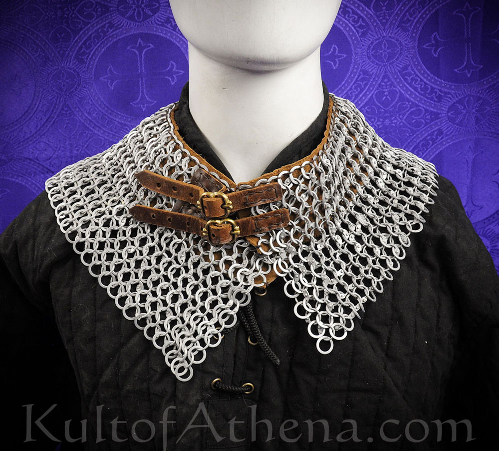 DANA Aluminum Chainmail Standard - Bishop's Mantle - Dome Riveted Round ...
