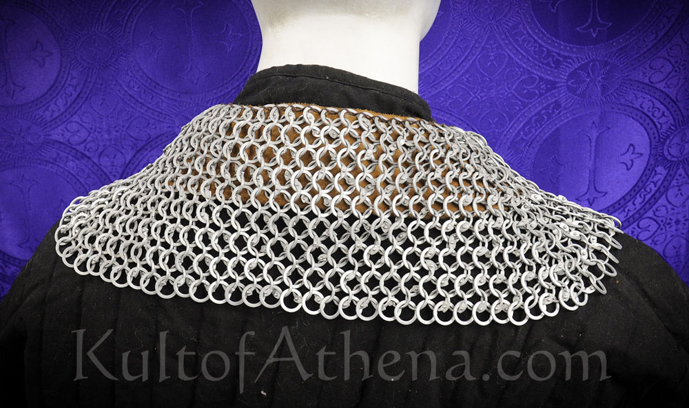 DANA Aluminum Chainmail Standard - Bishop's Mantle - Dome Riveted Round ...