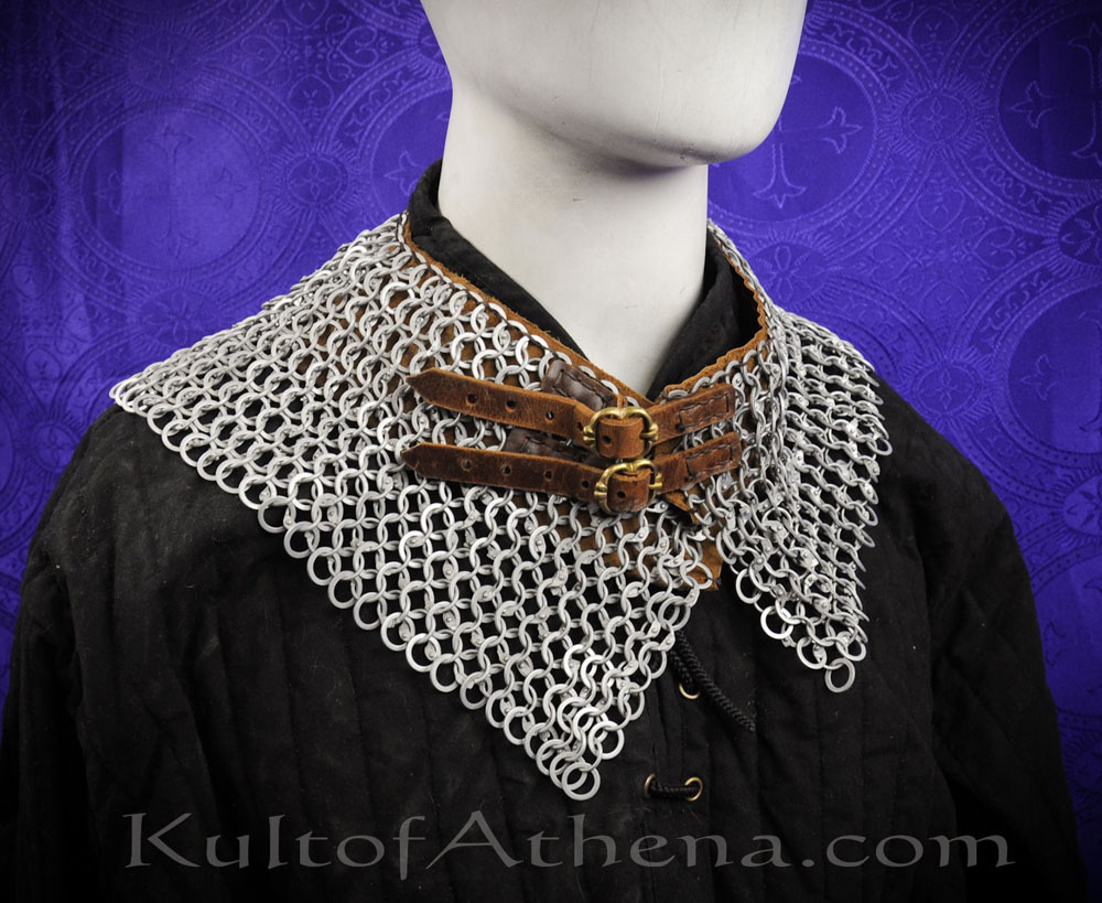 DANA Aluminum Chainmail Standard - Bishop's Mantle - Dome Riveted Round ...
