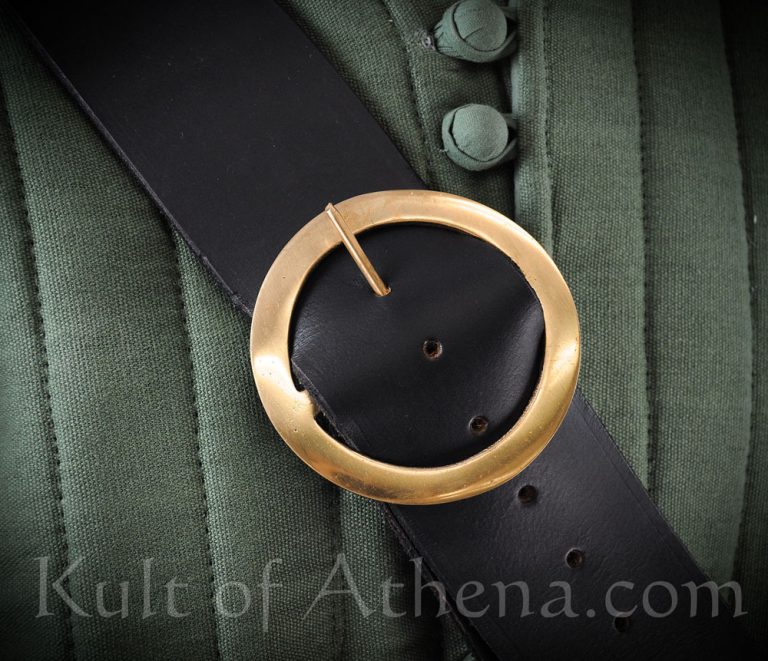 Leather Twin-Buckle Baldric - Black - Right Handed