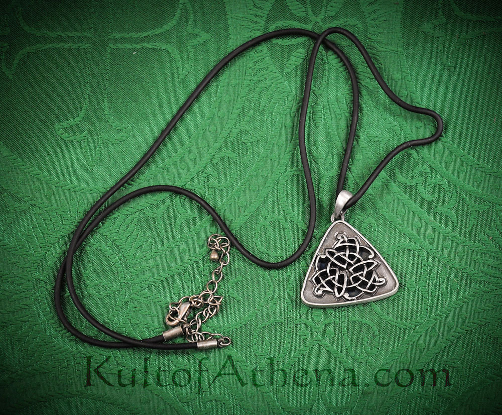 Triangular Celtic Knotwork Pendant