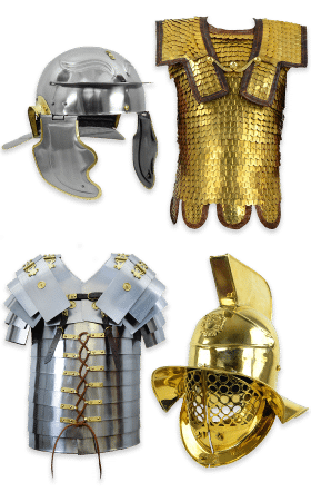 Roman Armor - Legionary & Gladiator - Brass, Steel & Leather