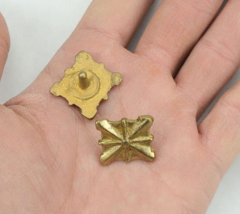 Brass Medieval Belt Studs - Set of 5