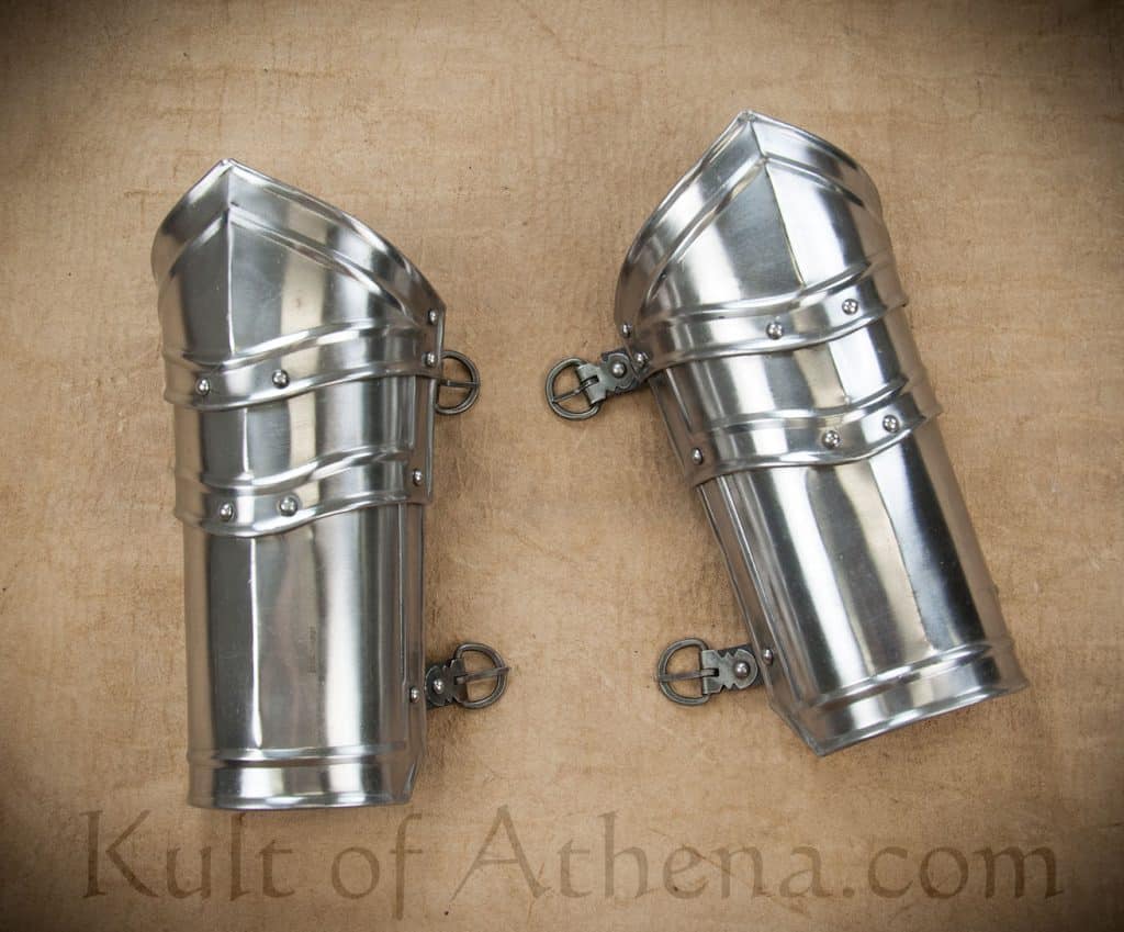 Ridged Bracers - 18 Gauge Steel