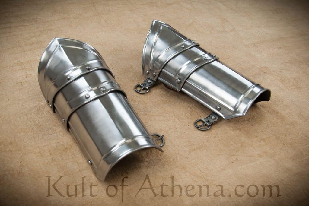 Ridged Bracers - 18 Gauge Steel