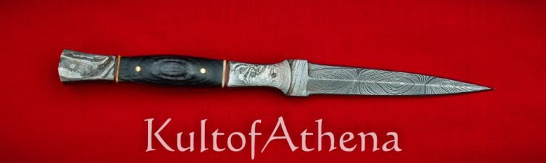 Devil's Edge - Damascus Blade Boot Knife - Kult of Athena