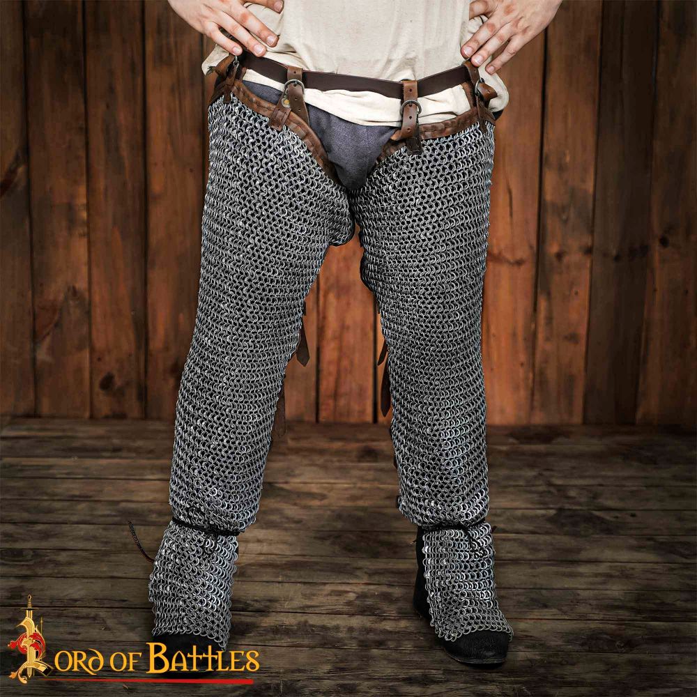 DANM Chainmail Leggings - Alternating Dome Riveted Construction - Mild ...