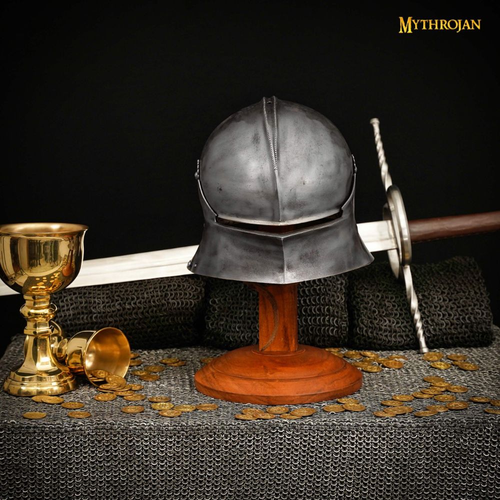 Mythrojan - Medieval Wooden Helmet Stand - Kult of Athena