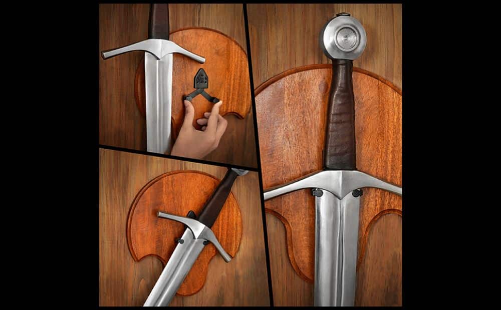 Mythrojan Handwood Sword Plaque - Mid Size - Kult of Athena