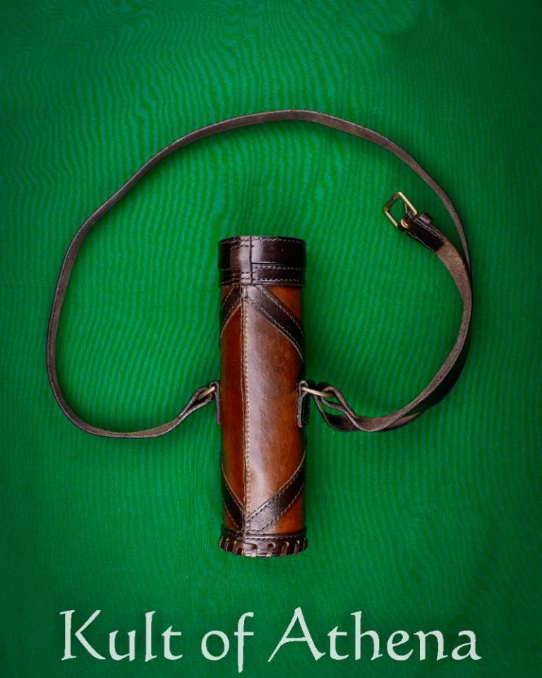 Deepeeka - Roman Leather Capsa (Scroll holder) with 3 Scrolls - Kult of ...