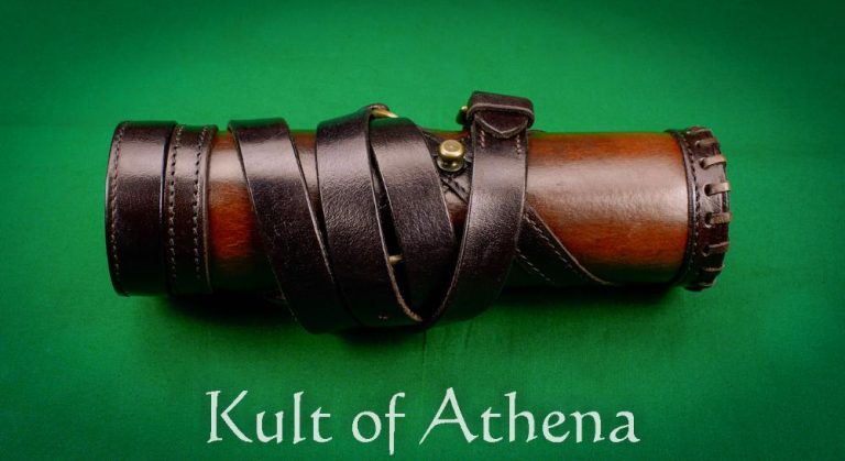 Deepeeka - Roman Leather Capsa (Scroll holder) with 3 Scrolls - Kult of ...